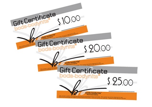 Gift Certificate Size UPrinting